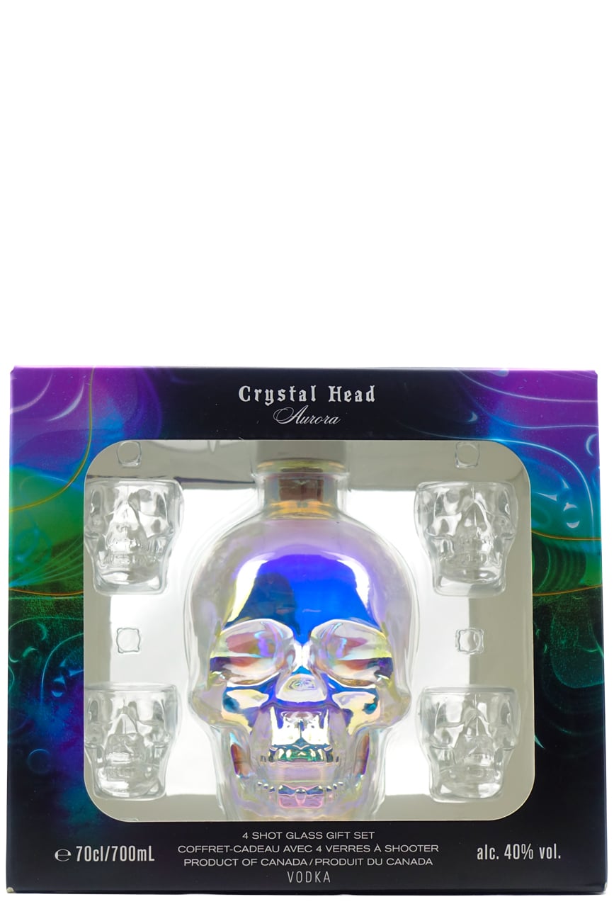 Crystal Head Aurora Vodka Gift Set 70cl | VIP Bottles
