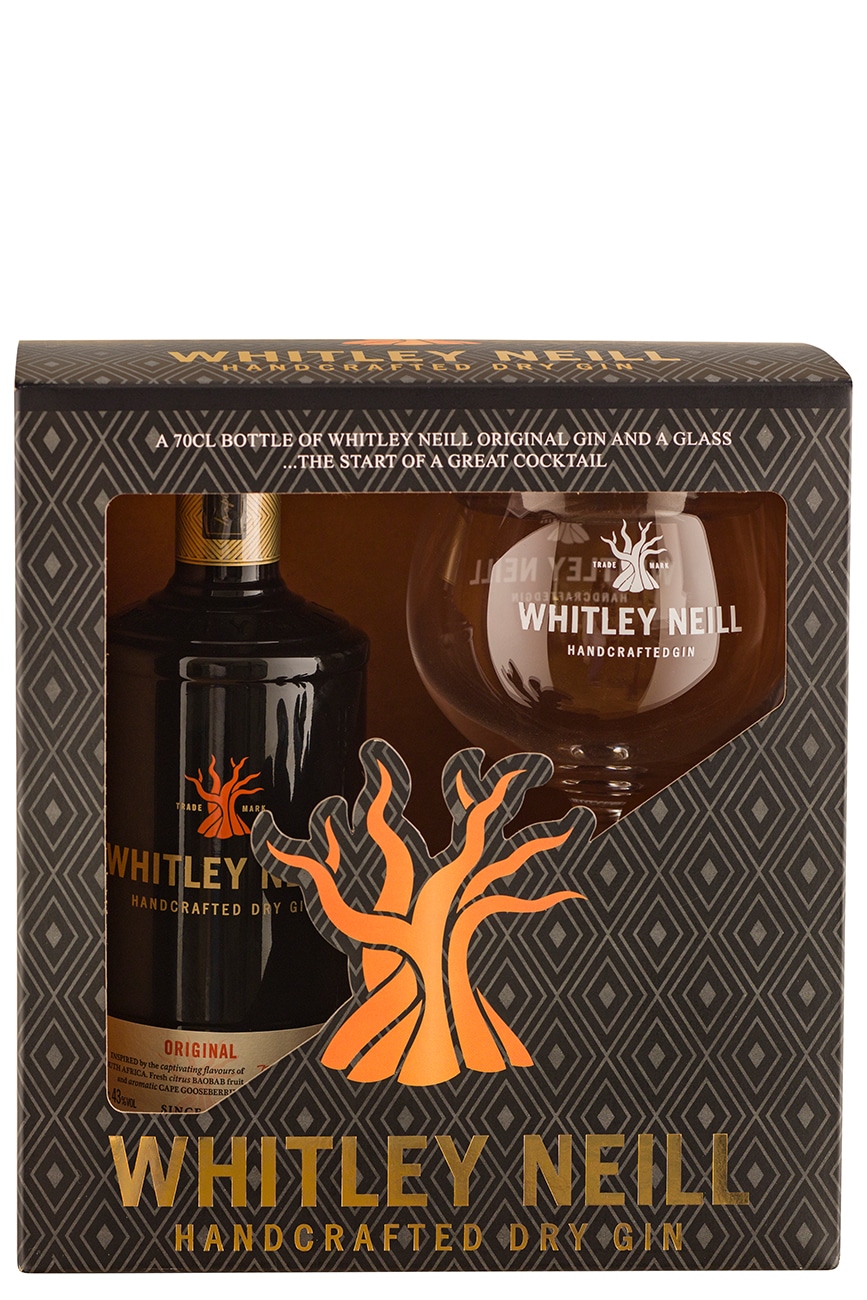 Whitley Neill Handcrafted Dry Gin Gift Set with Glass 70cl | VIP Bottles