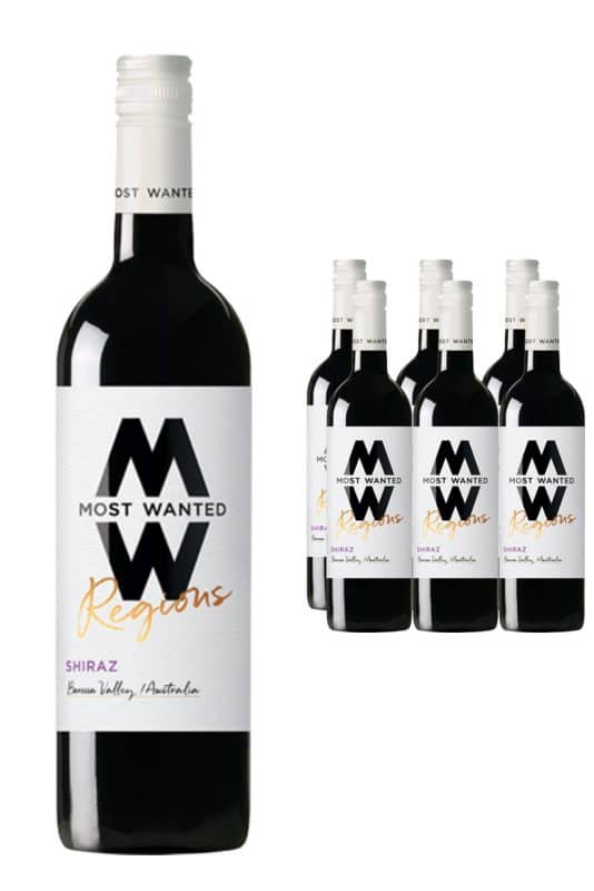 Most Wanted Regions Barossa Shiraz Wine 6 x 75cl Case | VIP Bottles