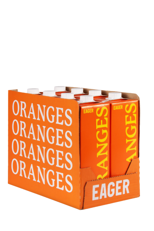 Eager Orange Juice 8 x 1L Case | VIP Bottles