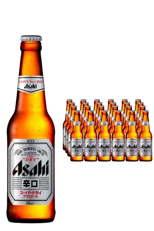 Asahi Super Dry Lager 24 x 330ml Case | VIP Bottles