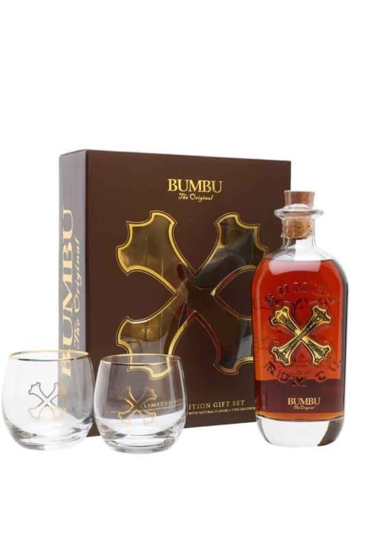 Bumbu Rum Gift Set with 2 Glasses 70cl | VIP Bottles